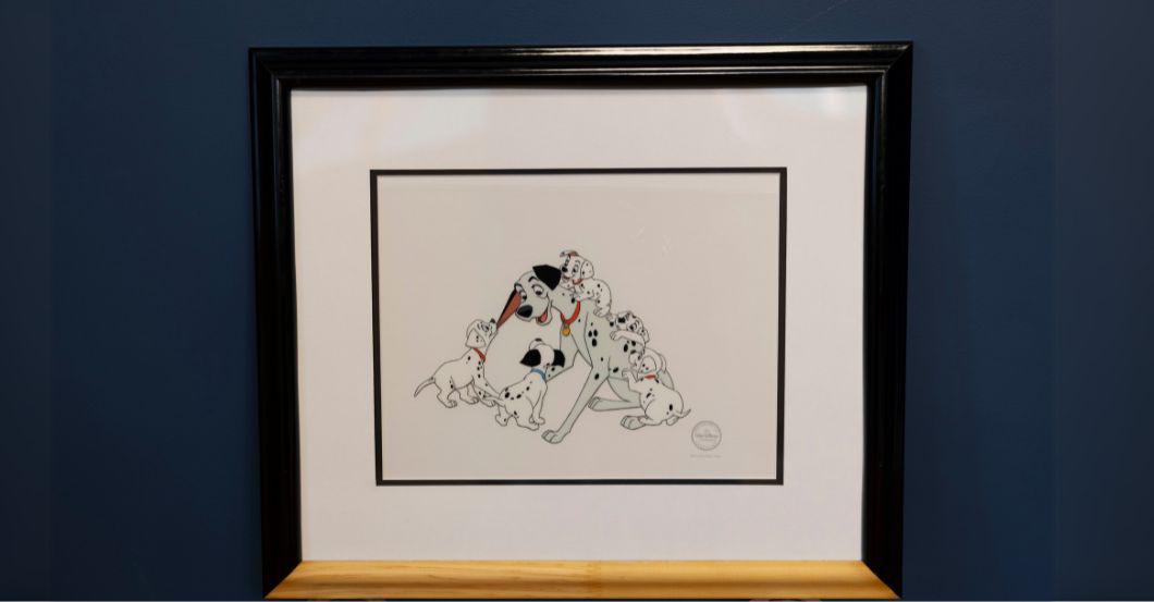 Ein Serigraphic Cel - Disney Szene aus dem Film „101 Dalmatiner“