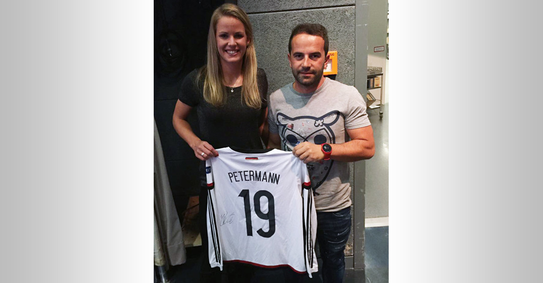 German Women's Football Hope: Euros Qualifying Jersey of Lena Petermann