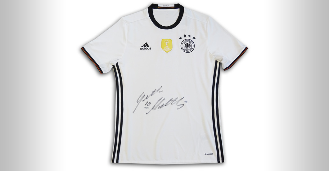 From the World Champion Lothar Matthäus: Signed Euros Jersey