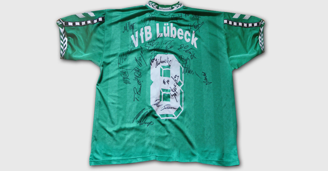 Jersey Signed by the Whole Team of VfB Lübeck