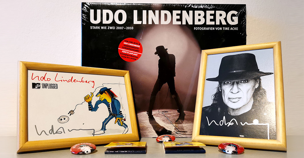 Exklusiver Udo Lindenberg-Bildband und signierte Fanartikel