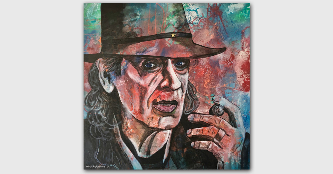 Udo Lindenberg auf Leinwand: Großes Portrait ersteigern