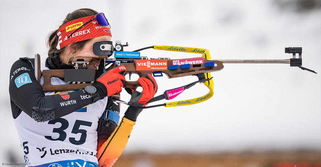 Getragene und signierte Startnummer von Vanessa Voigt!