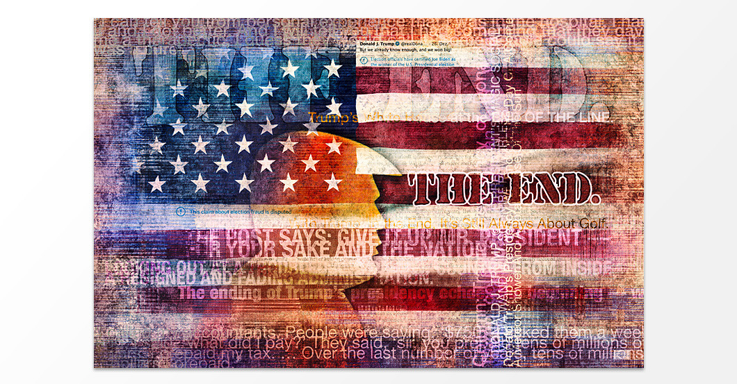 Unique Donald Trump artwork to the end of his tenure