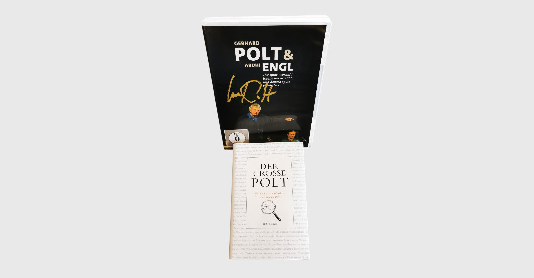 Kabarettist Gerhard Polt stiftet signiertes Set für Sammler