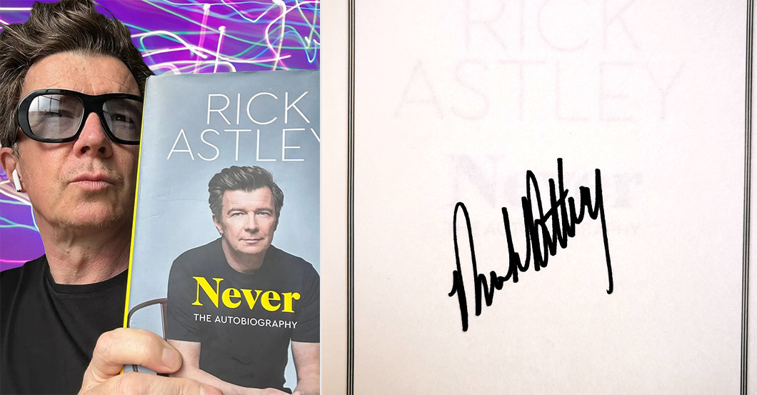80’s Superstar Rick Astley signiert seine Biografie „Never“!