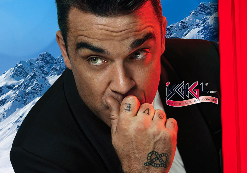 Hammer: Megastar Robbie Williams bei seinem Konzert in Ischgl treffen